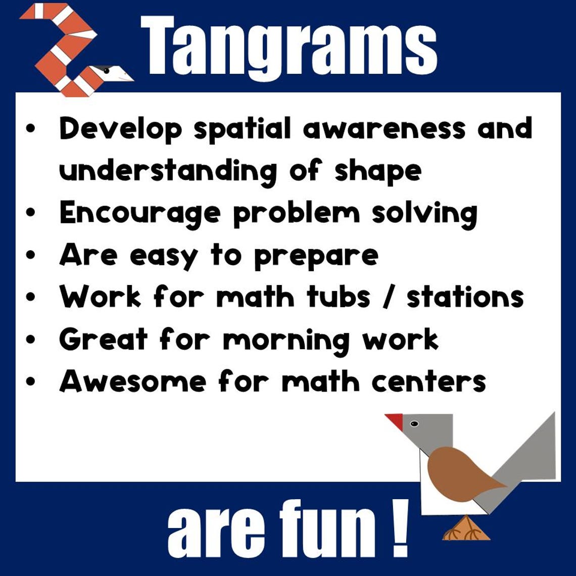 Pet Tangram Puzzles Printable | 2D Shapes Math Center | Tangrams - Etsy
