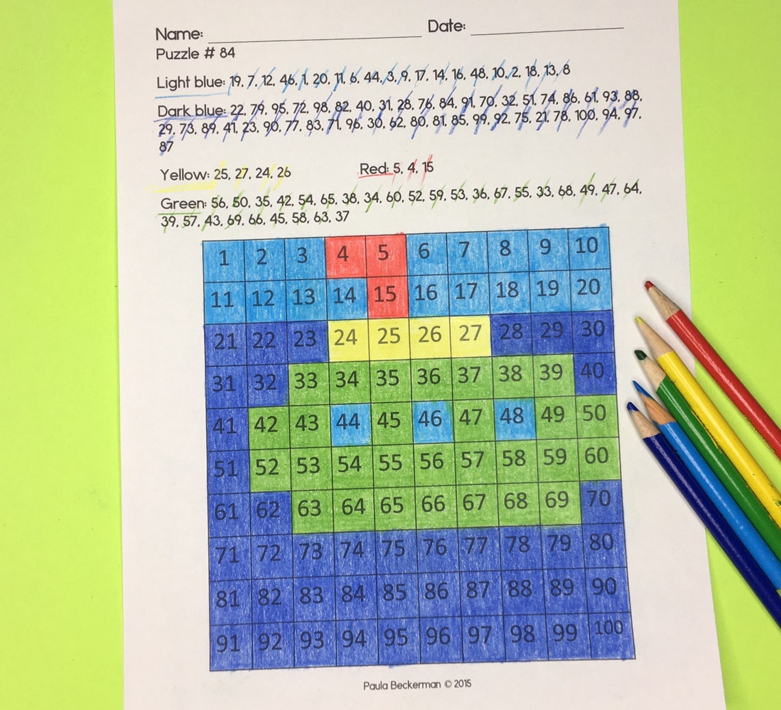 Transportation 100s Chart Hundreds Charts 100 Chart Mystery Pictures - Etsy