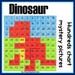 Dinosaurs 100s Chart Math Numbered and Blank 100 Chart Mystery Pictures ...