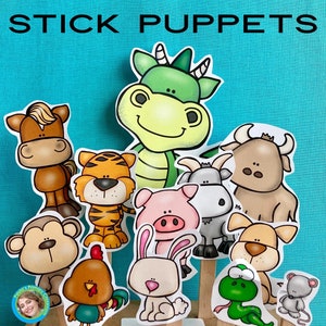 Chinese New Year Story Props: Zodiac Animal Puppets (digital Download ...