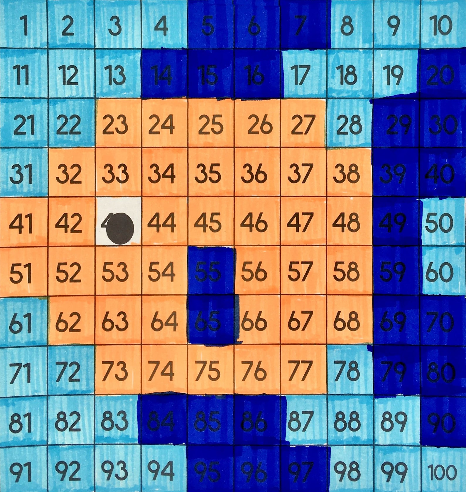 Ocean Animals 100s Chart Hundreds Charts 100 Chart Mystery Pictures - Etsy