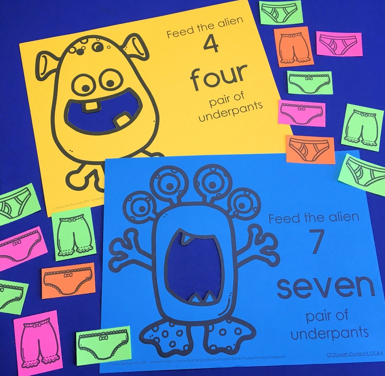 Underpants Math | Underwear Math | Number Pattern Sorting and Addition ...