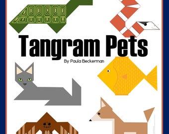 Ocean Tangram Puzzles Printable | 2D Shapes Math Center | Tangrams - Etsy