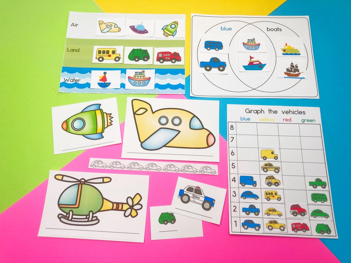Transportation Math | Graphing Sorting Venn Diagrams and Nonstandard ...
