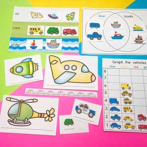 Transportation Math | Graphing Sorting Venn Diagrams and Nonstandard ...