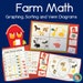 Farm Math With Sorting, Graphing and Venn Diagram - Etsy