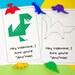 Valentines Day Cards for Students | Printable Dinosaur Tangram Puzzles ...
