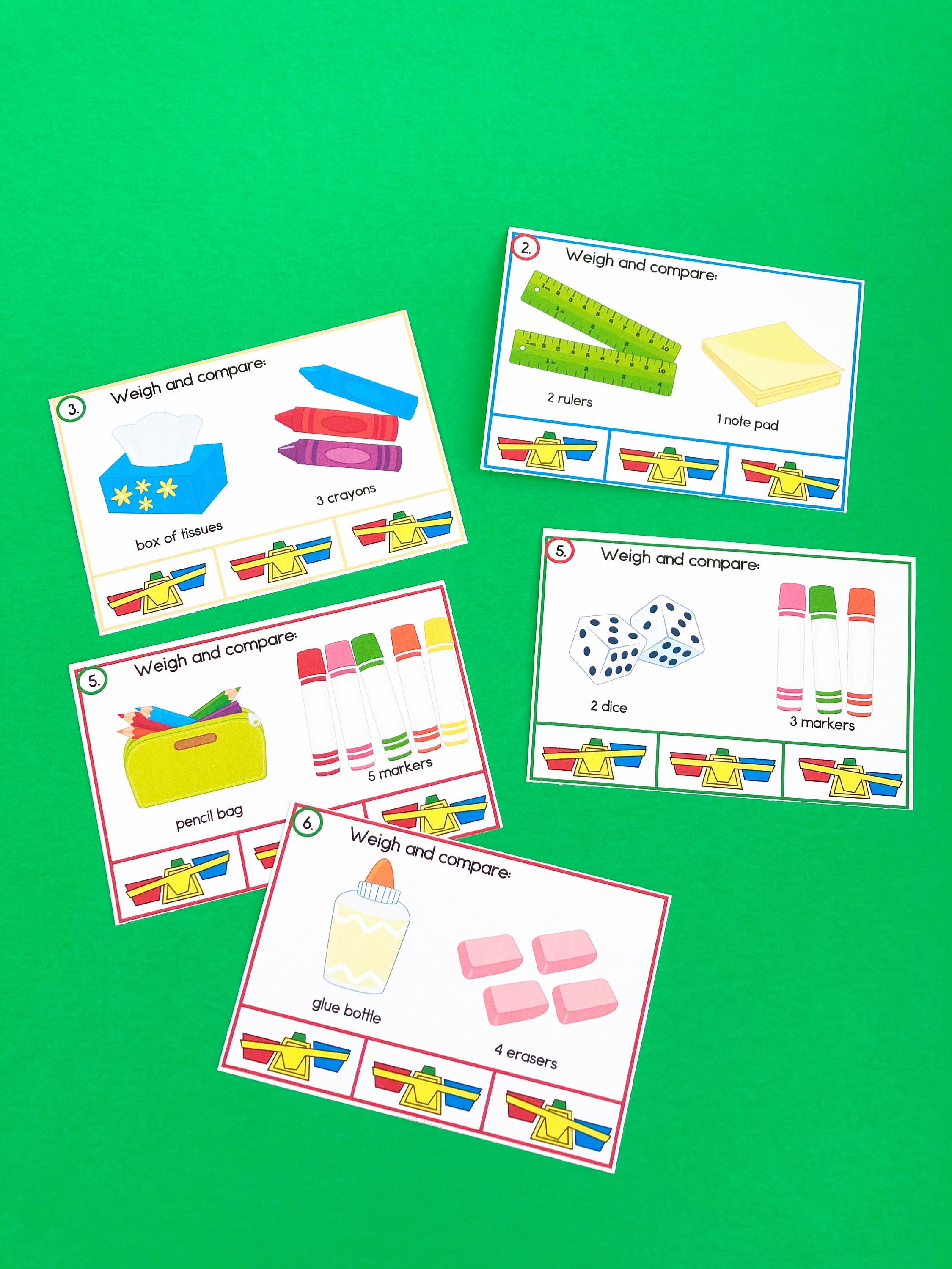 Comparing Weight With Balance Scales Measuring Weight Math Center ...
