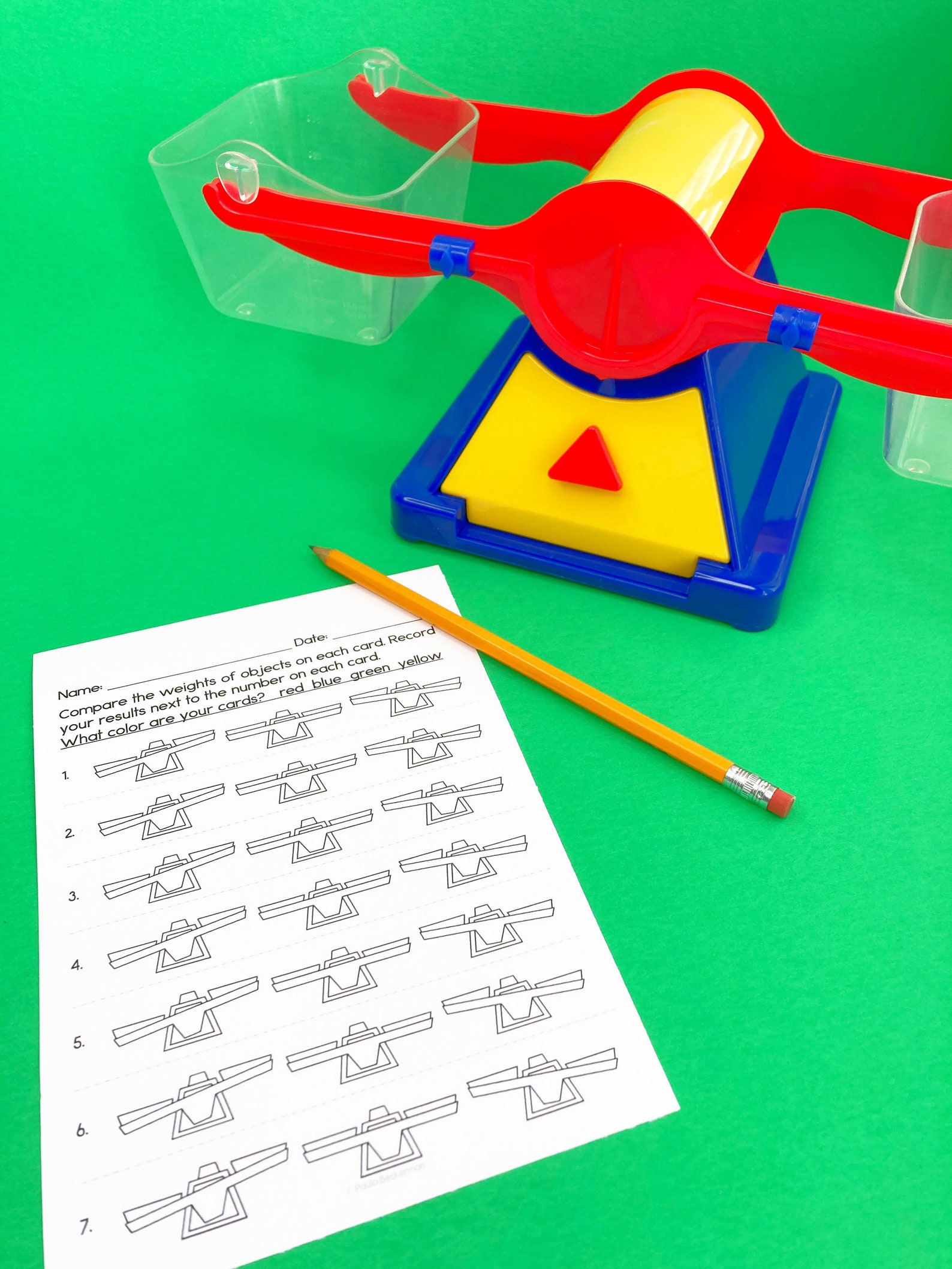 Comparing Weight With Balance Scales Measuring Weight Math Center ...