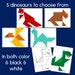 Valentines Day Cards for Students Printable Dinosaur Tangram Puzzles ...