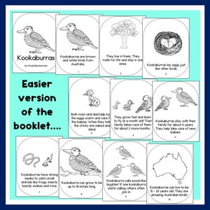 Kookaburra Book Craft and Reading Comprehension - Etsy