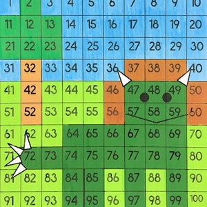 Dinosaurs 100s Chart | Hundreds Charts | 100 Chart Mystery Pictures - Etsy