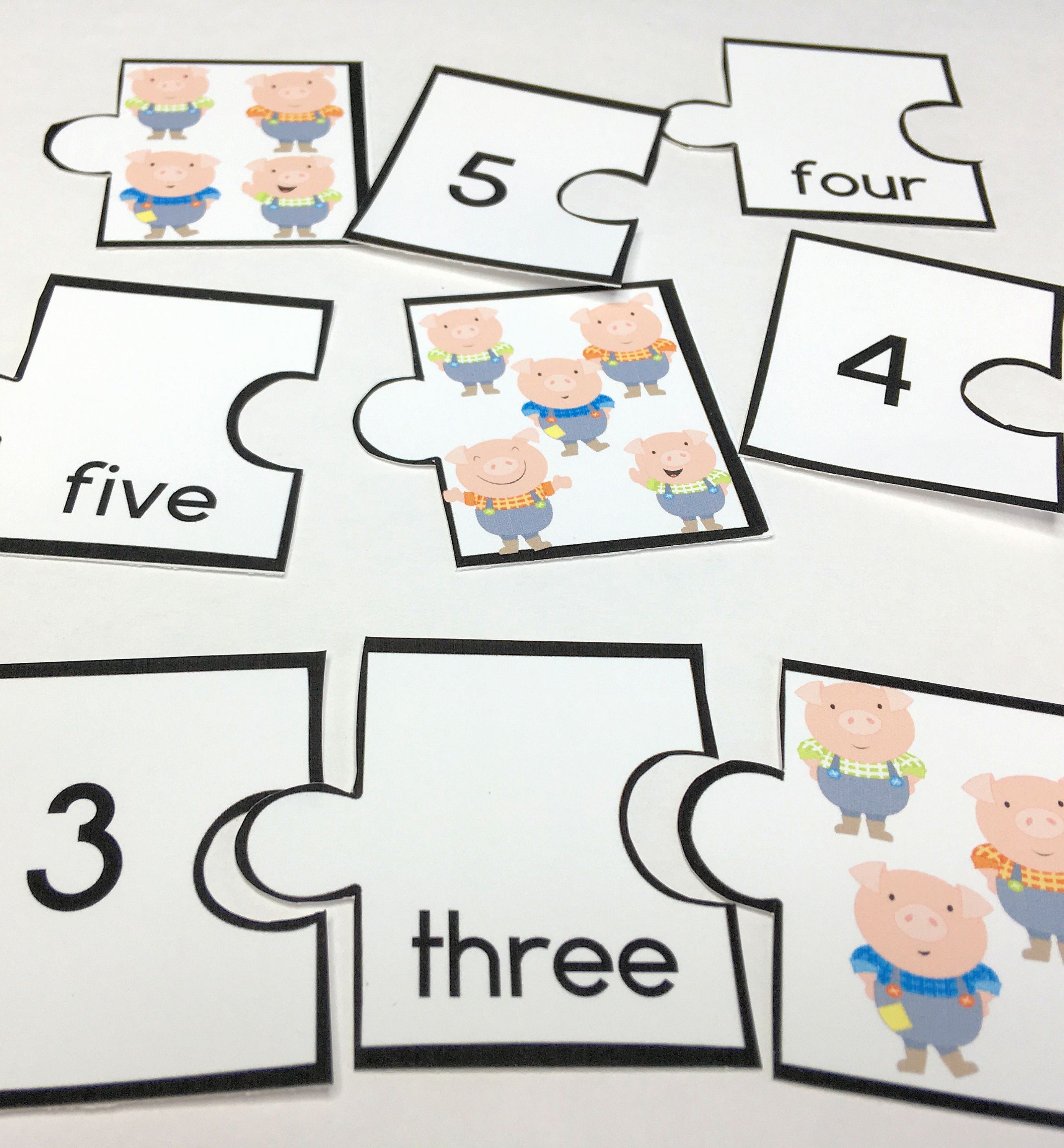 Fairy Tale Math Centers for Preschool Kindergarten Numbers Counting ...