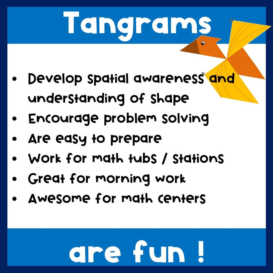 Dinosaurs Tangram Puzzles Printable | 2D Shapes Math Center | Tangrams ...