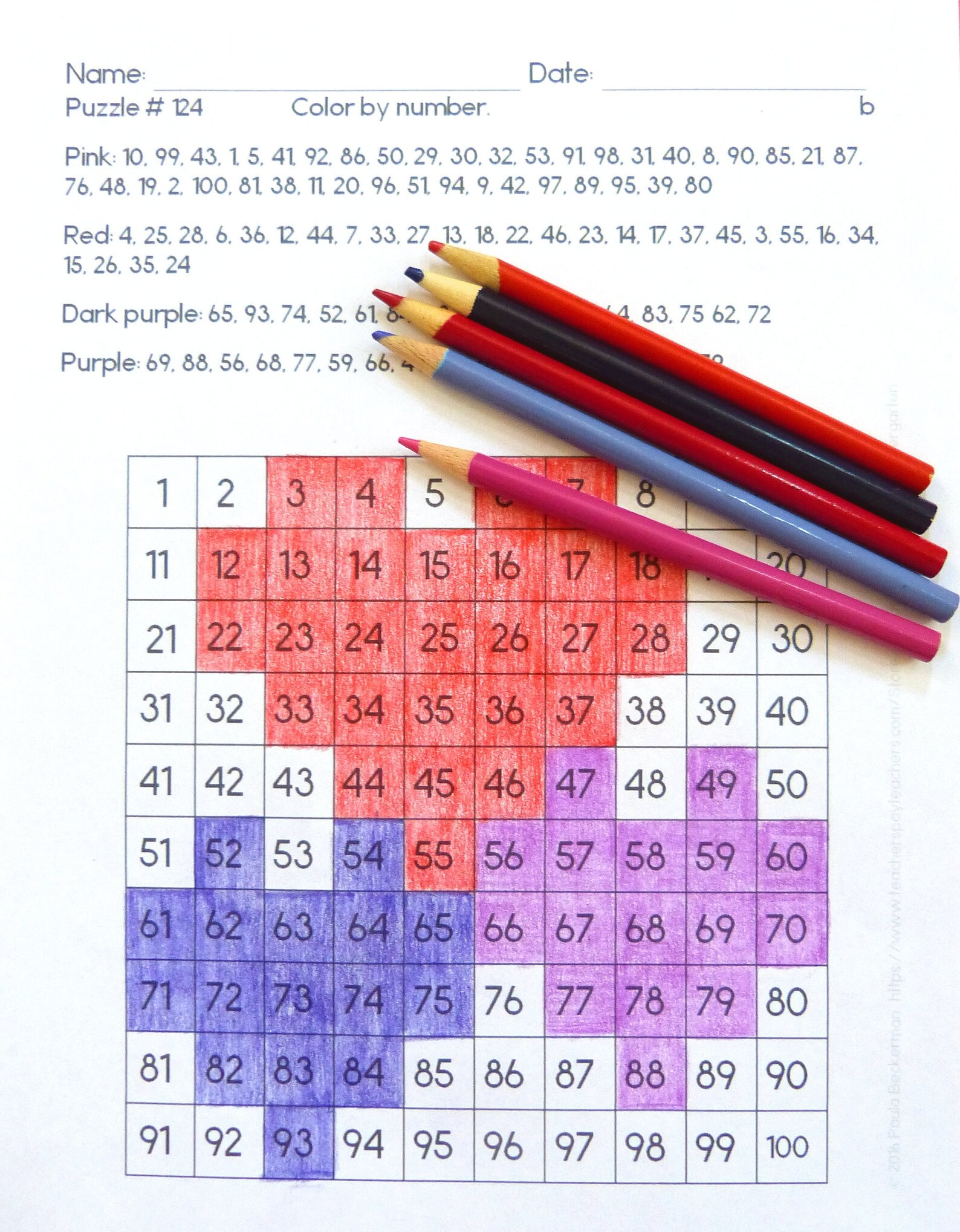 Valentines Day 100s Charts | Hundreds Chart | 100 Chart Mystery ...