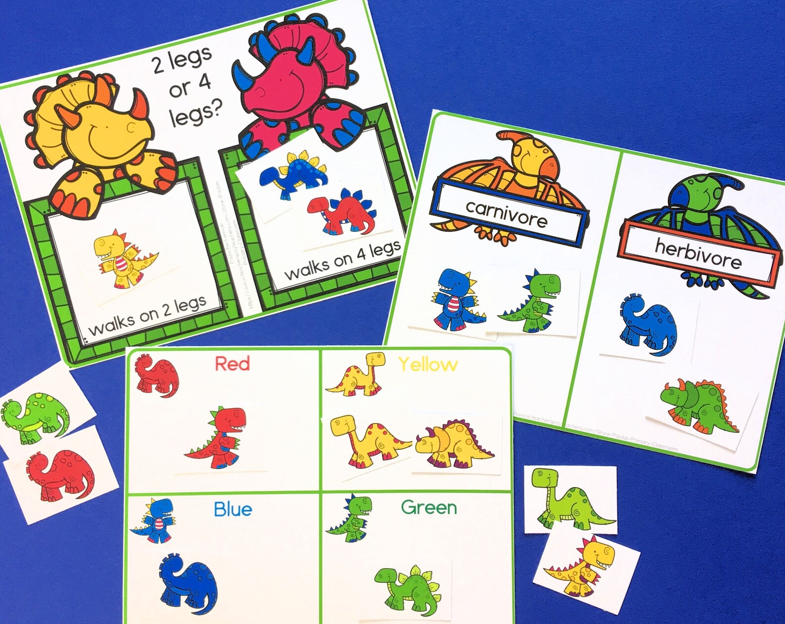 Dinosaur Math Graphing Sorting and Venn Diagram Centers - Etsy