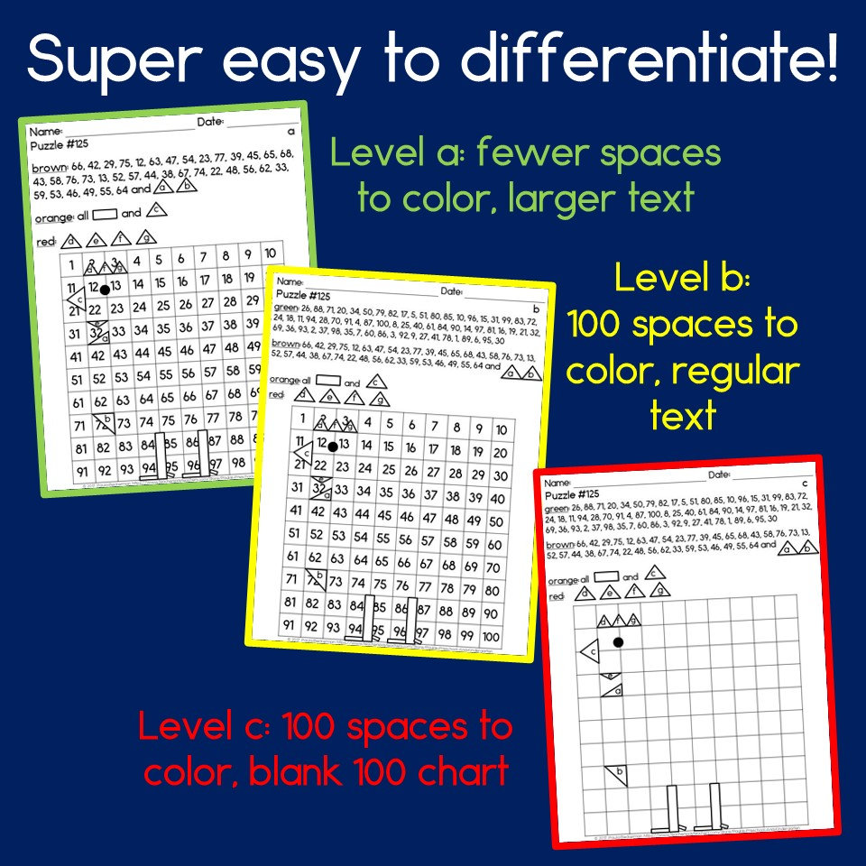 Farm Animals 100s Chart | Hundreds Charts | 100 Chart Mystery Pictures ...