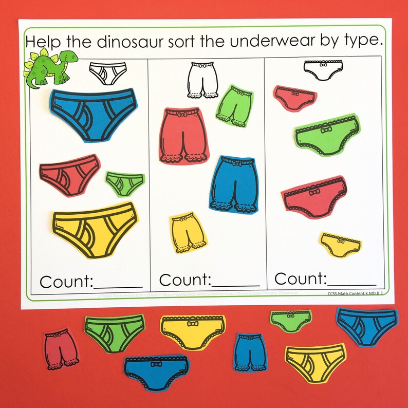 Underpants Math | Underwear Math | Number Pattern Sorting and Addition ...