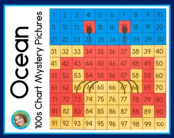 Farm Animals 100s Chart Hundreds Charts 100 Chart Mystery - Etsy