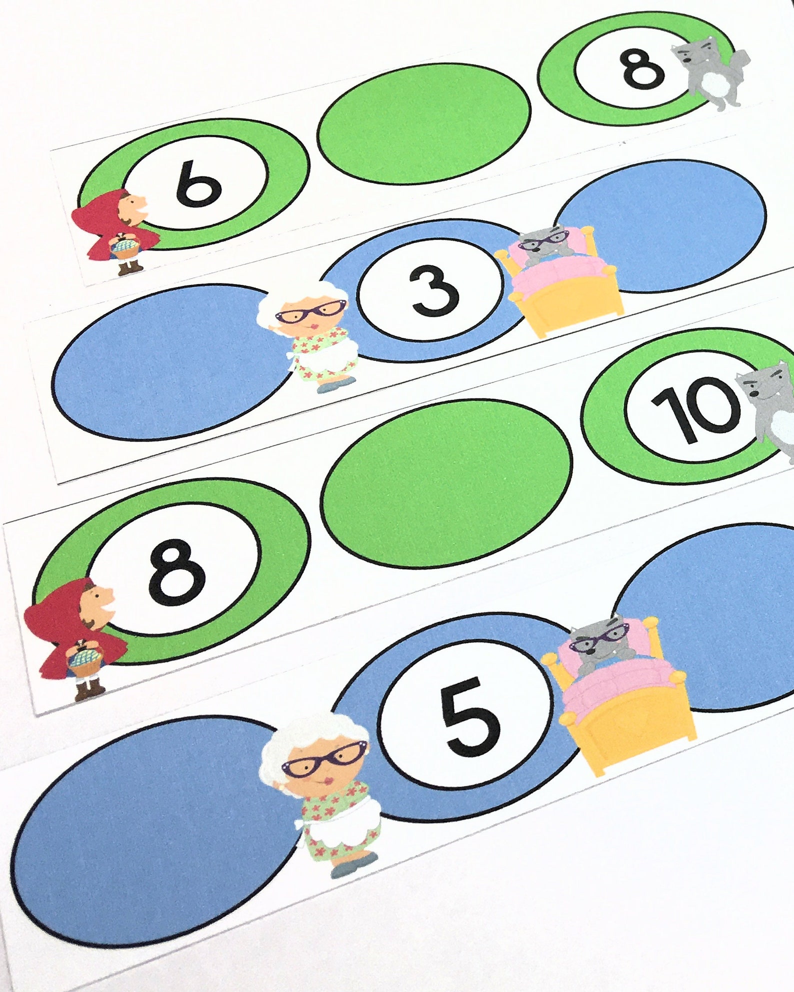Fairy Tale Math Centers for Preschool Kindergarten | Numbers Counting ...