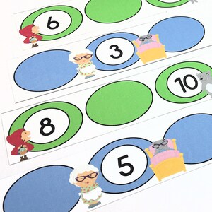 Fairy Tale Math Centers for Preschool Kindergarten | Numbers Counting ...