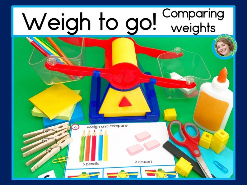 Weight Center Comparing Weight With Balance Scales and - Etsy