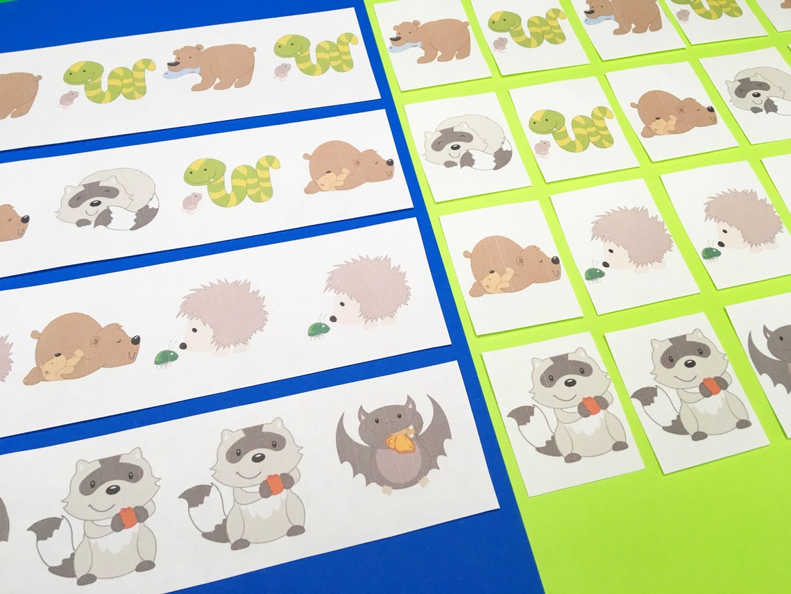 Hibernating Animals Hibernation Patterns Math Center With AB ABC AAB ...