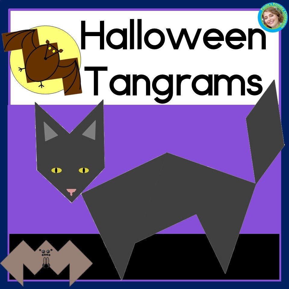 Halloween Tangram Puzzles | 2D Shapes Center | Hands on Math Tangrams ...