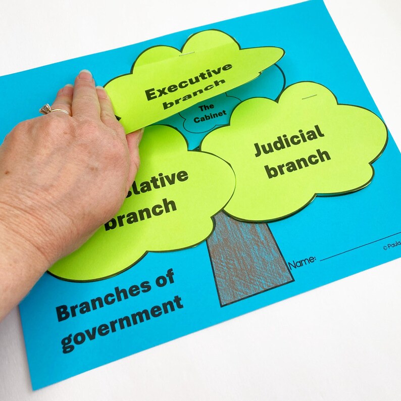 3 Branches of Government Activity Constitution Day Activity Craft ...