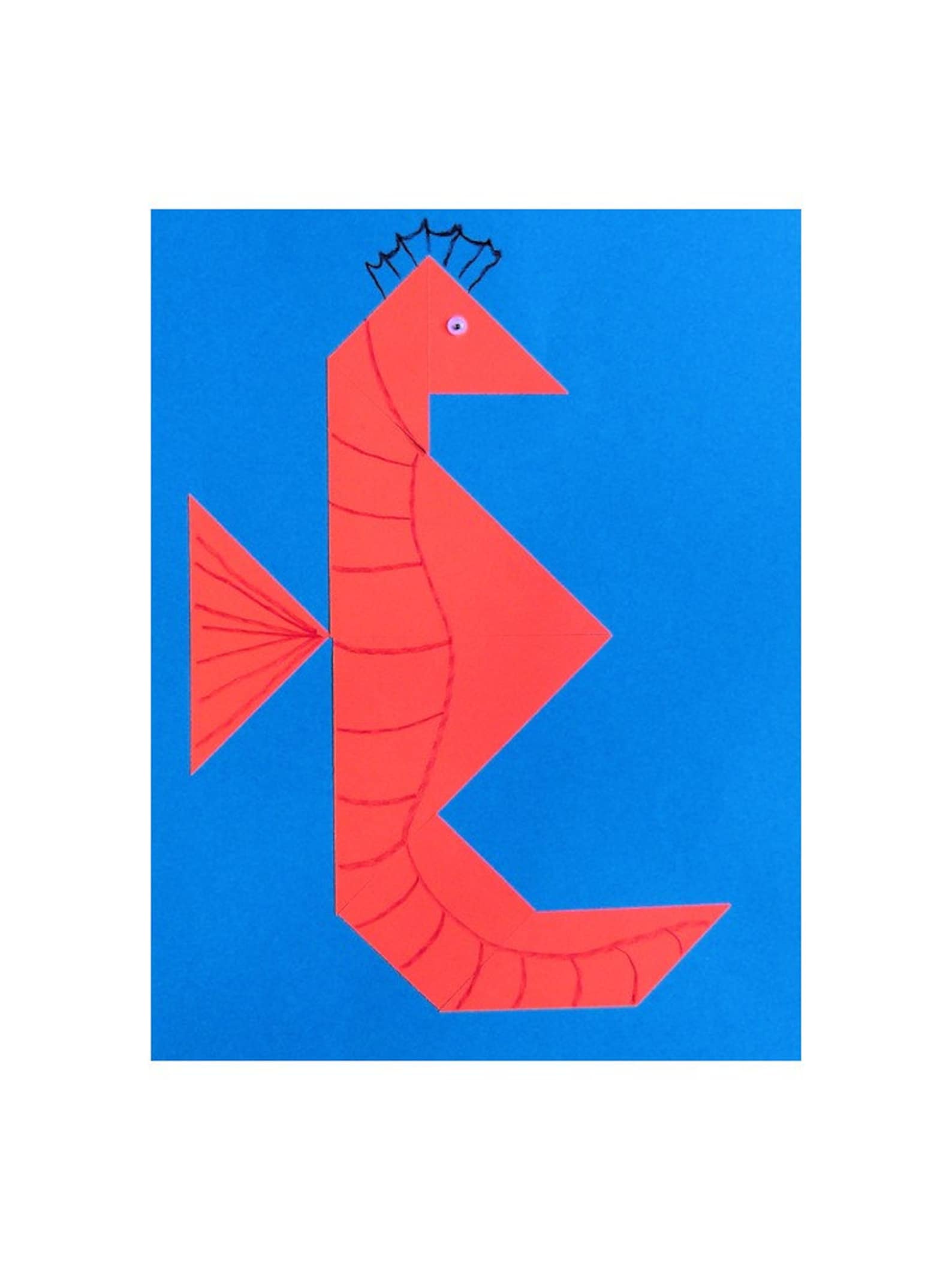 Ocean Tangram Puzzles Printable | 2D Shapes Math Center | Tangrams - Etsy