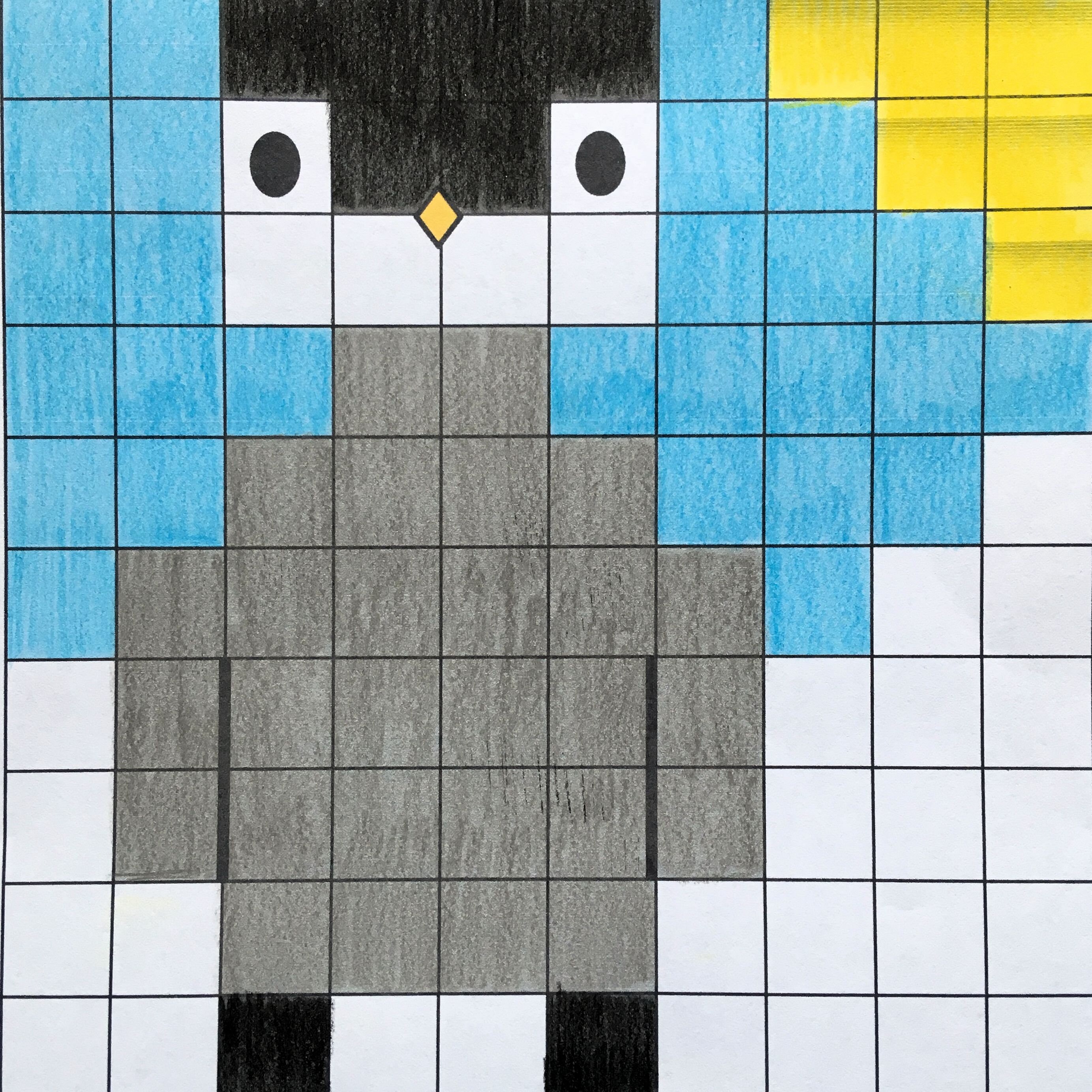 Penguin 100s Chart | Hundreds Charts | 100 Chart Mystery Pictures - Etsy