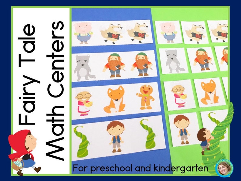 Fairy Tale Math Centers for Preschool Kindergarten Numbers - Etsy