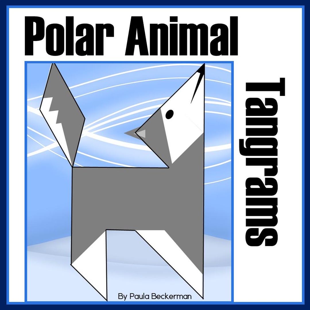 Polar Animal Printable Tangrams Congruent 2D Shapes Math Center and ...