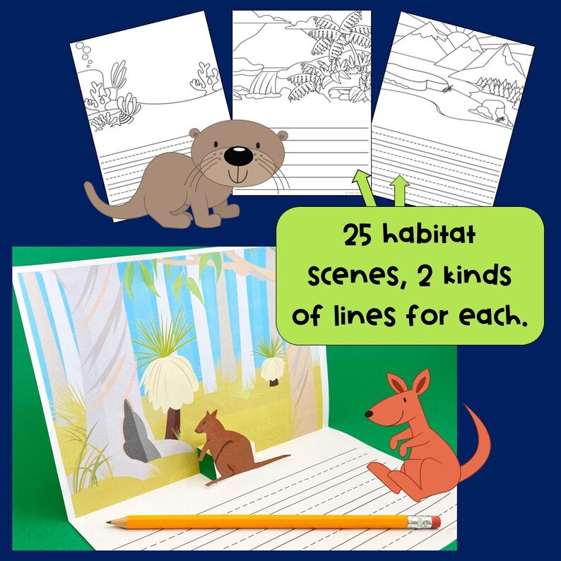 Animal Research Project With Habitat Diorama Pop up Report - Etsy