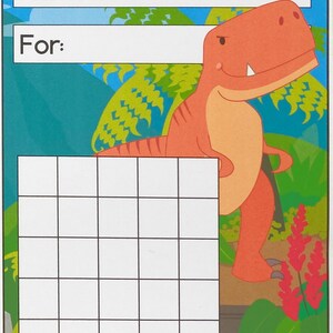 Incentive Charts Dinosaur Theme | Color and Blackline - Etsy