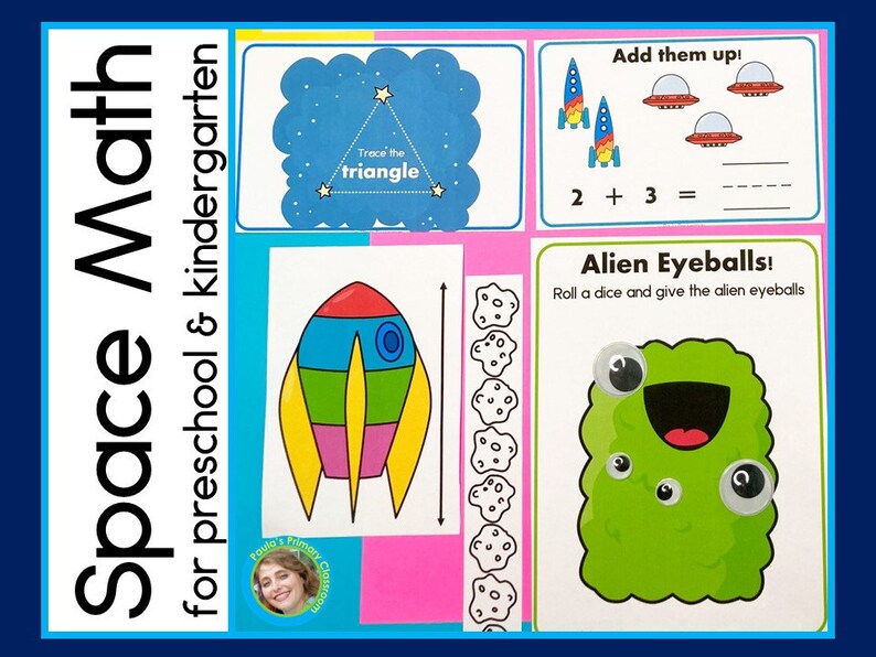 Space Math Outer Space Activities Number Measurement Shape - Etsy