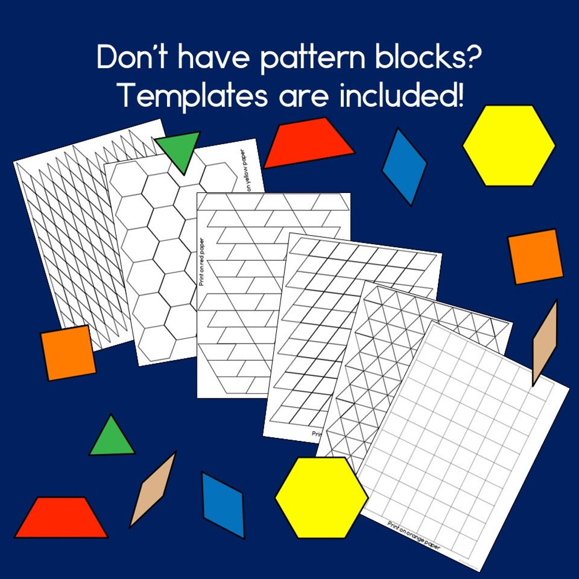 Ocean Pattern Block Mats | 2D Shape Puzzles | Problem Solving Critical ...
