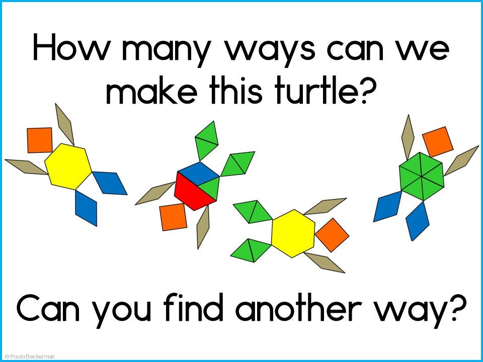 Ocean Pattern Block Mats | 2D Shape Puzzles | Problem Solving Critical ...