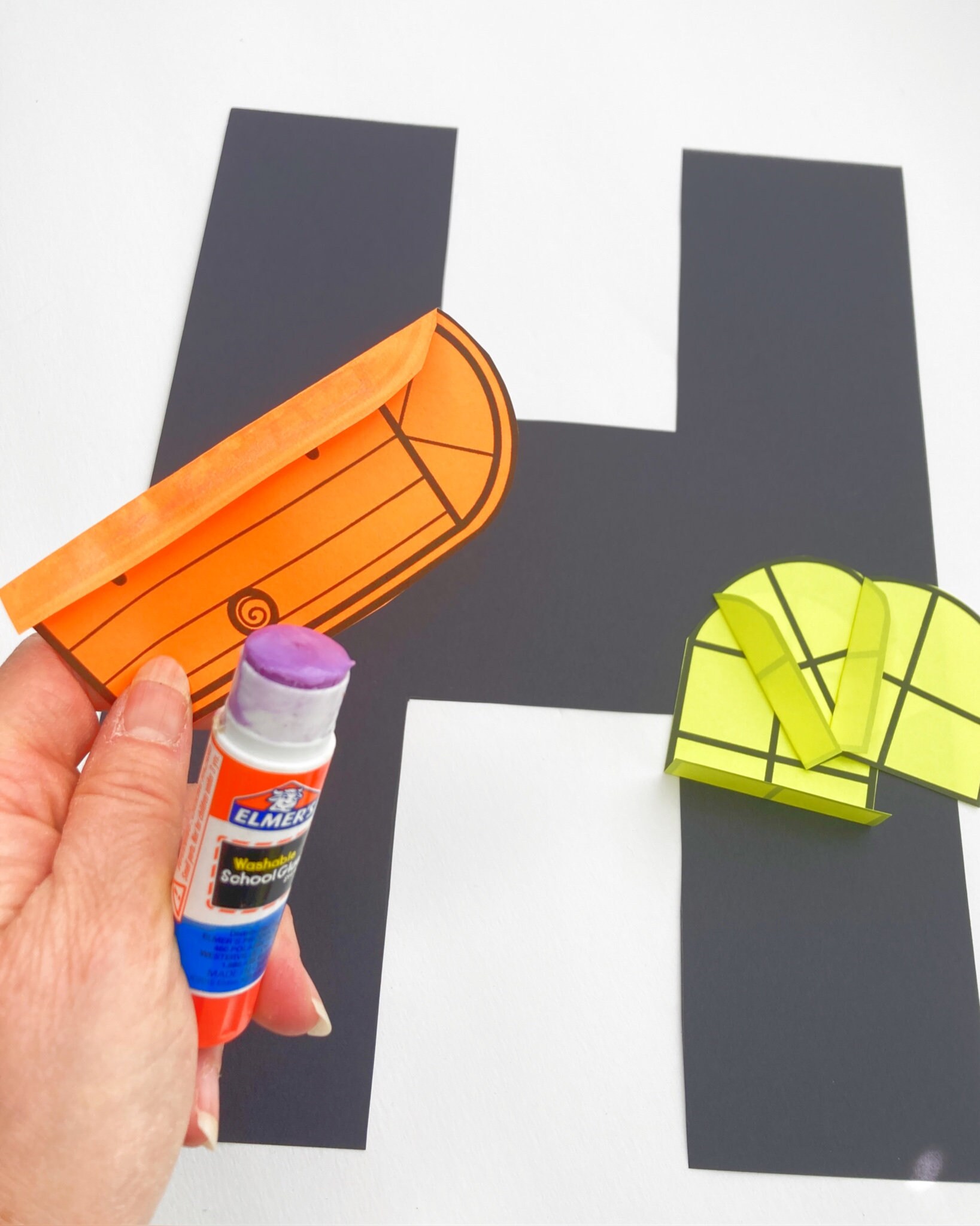 Halloween Letter H Haunted House Craft - Etsy