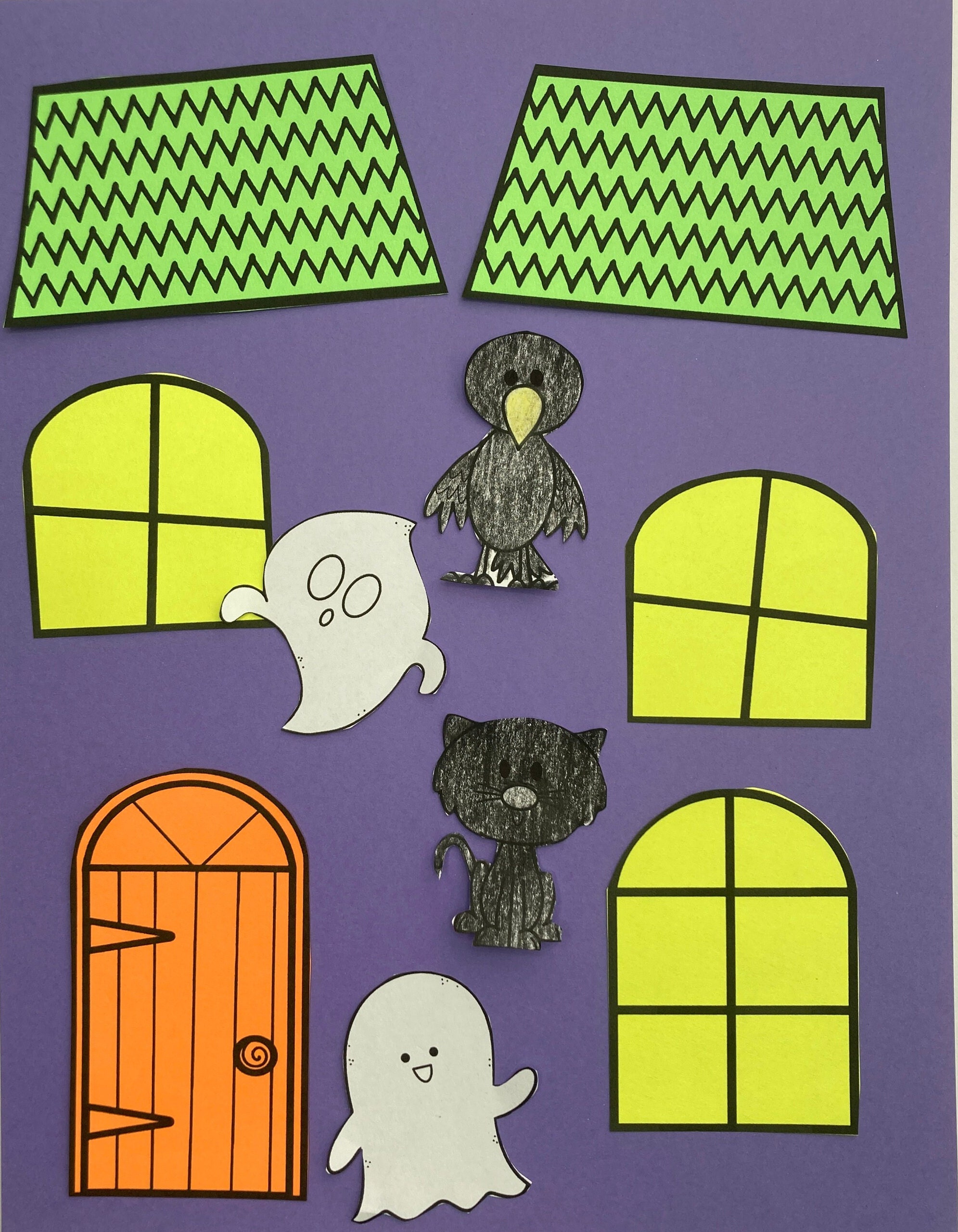 Halloween Letter H Haunted House Craft - Etsy