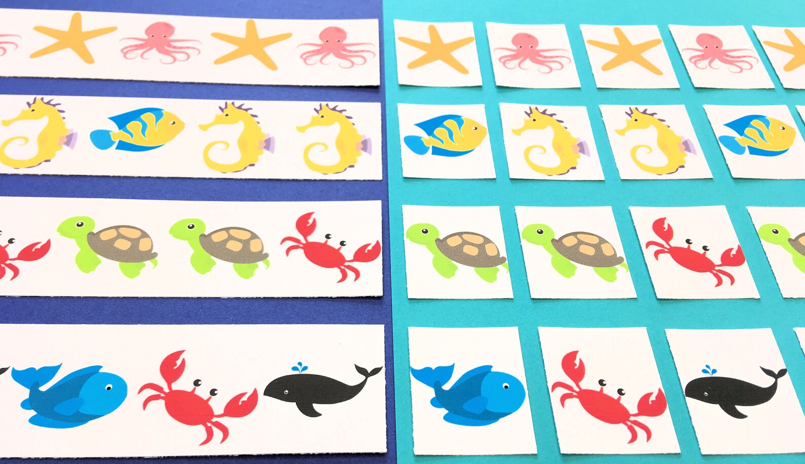 Ocean Animal Patterns Math Center With AB ABC and ABB Patterns - Etsy