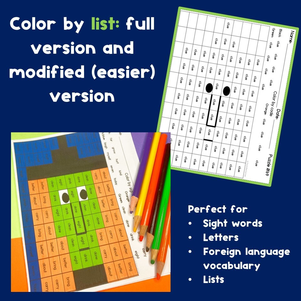 Editable Programmable Halloween Color by Code Mystery Pictures - Etsy