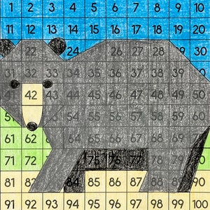 Bears 100s Chart | Hundreds Charts Panda Polar Brown and Black Bears - Etsy