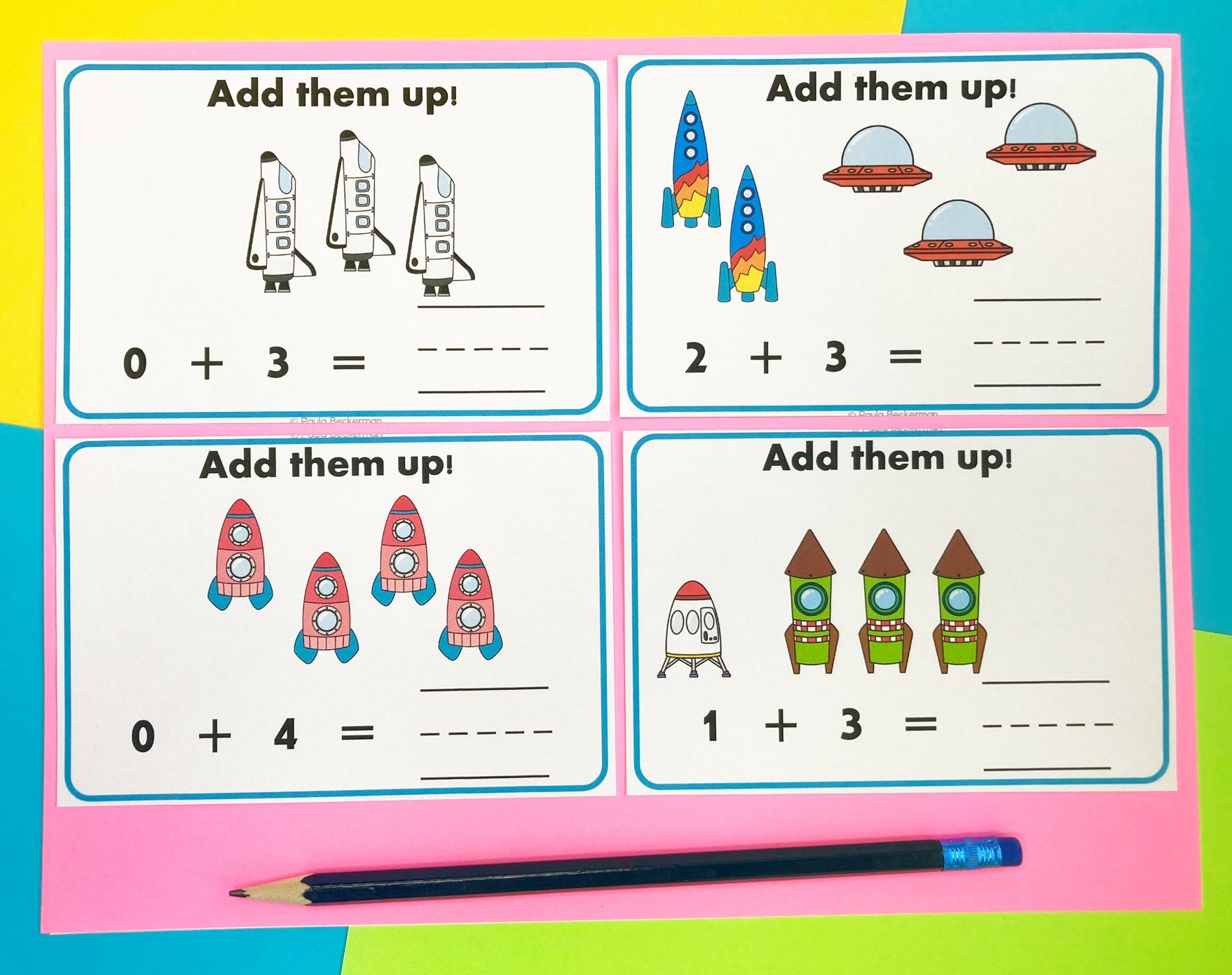 Space Math Outer Space Activities Number Measurement Shape Adding More ...