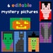 Editable Programmable Halloween Color by Code Mystery Pictures - Etsy