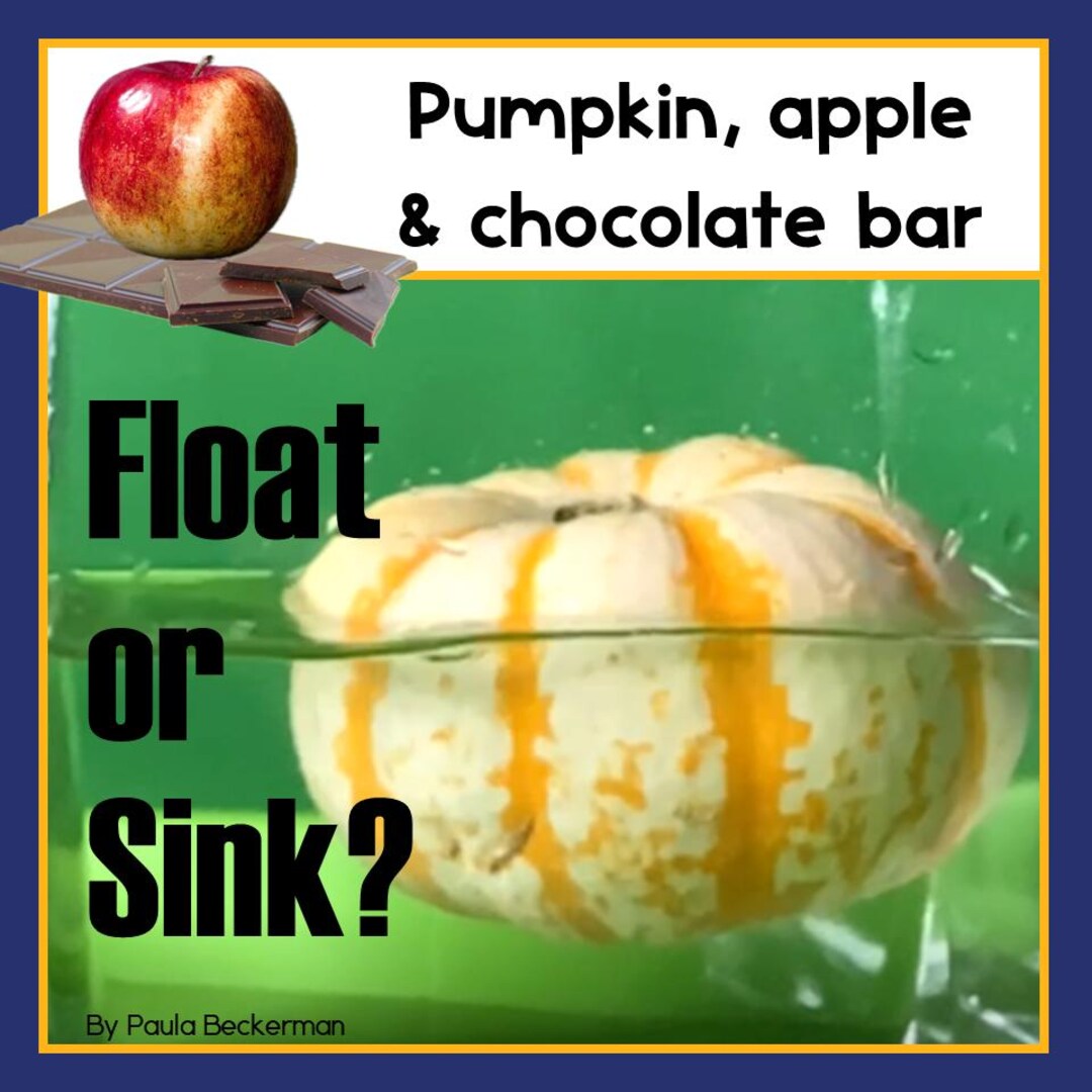 Sink or Float Pumpkin Apple & Candy Bar Fall Science Experiment Graph ...
