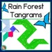 Rain Forest Animals Tangram Puzzles Printable | 2D Shapes Math Center ...