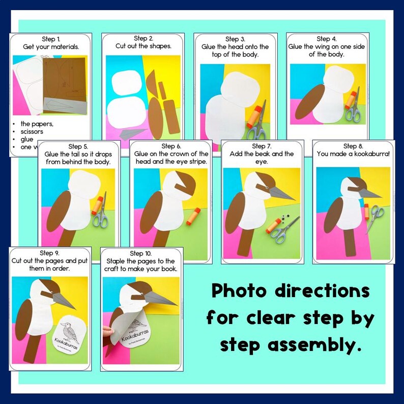 Kookaburra Book Craft and Reading Comprehension - Etsy