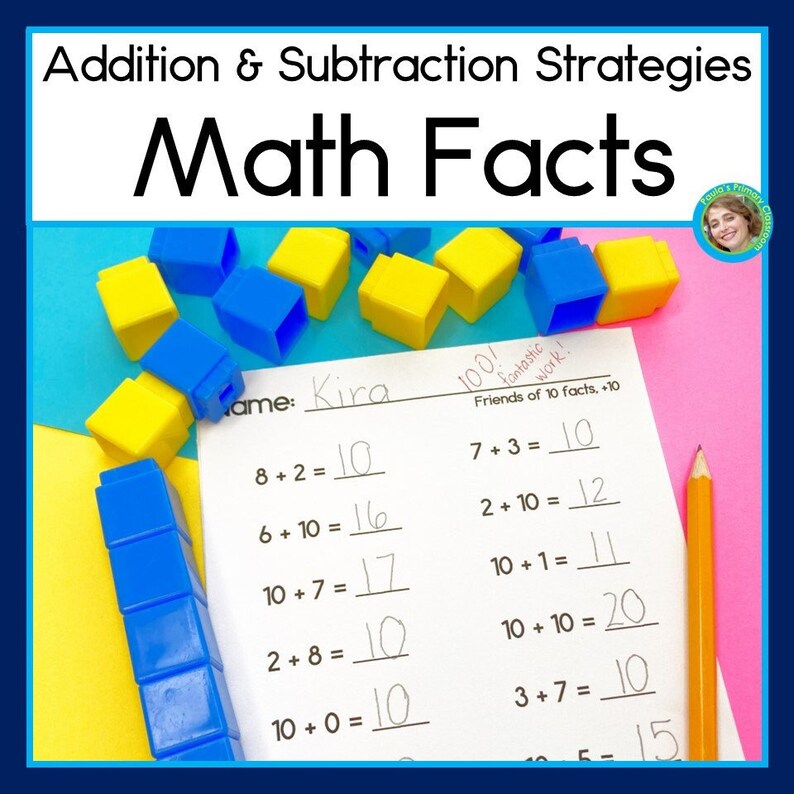 1st Grade Math Facts Fluency Timed Tests Addition and Subtraction ...