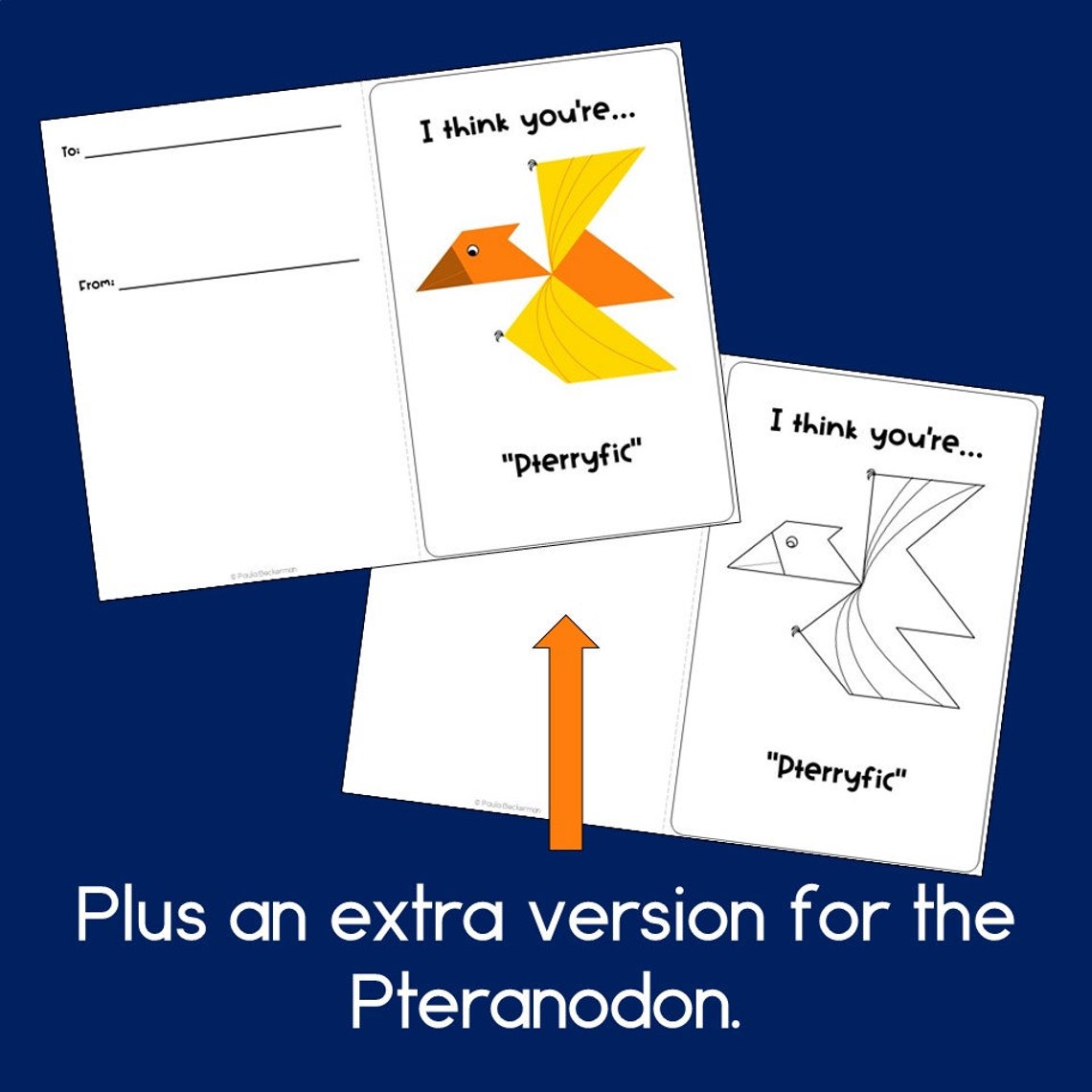 Valentines Day Cards for Students | Printable Dinosaur Tangram Puzzles ...